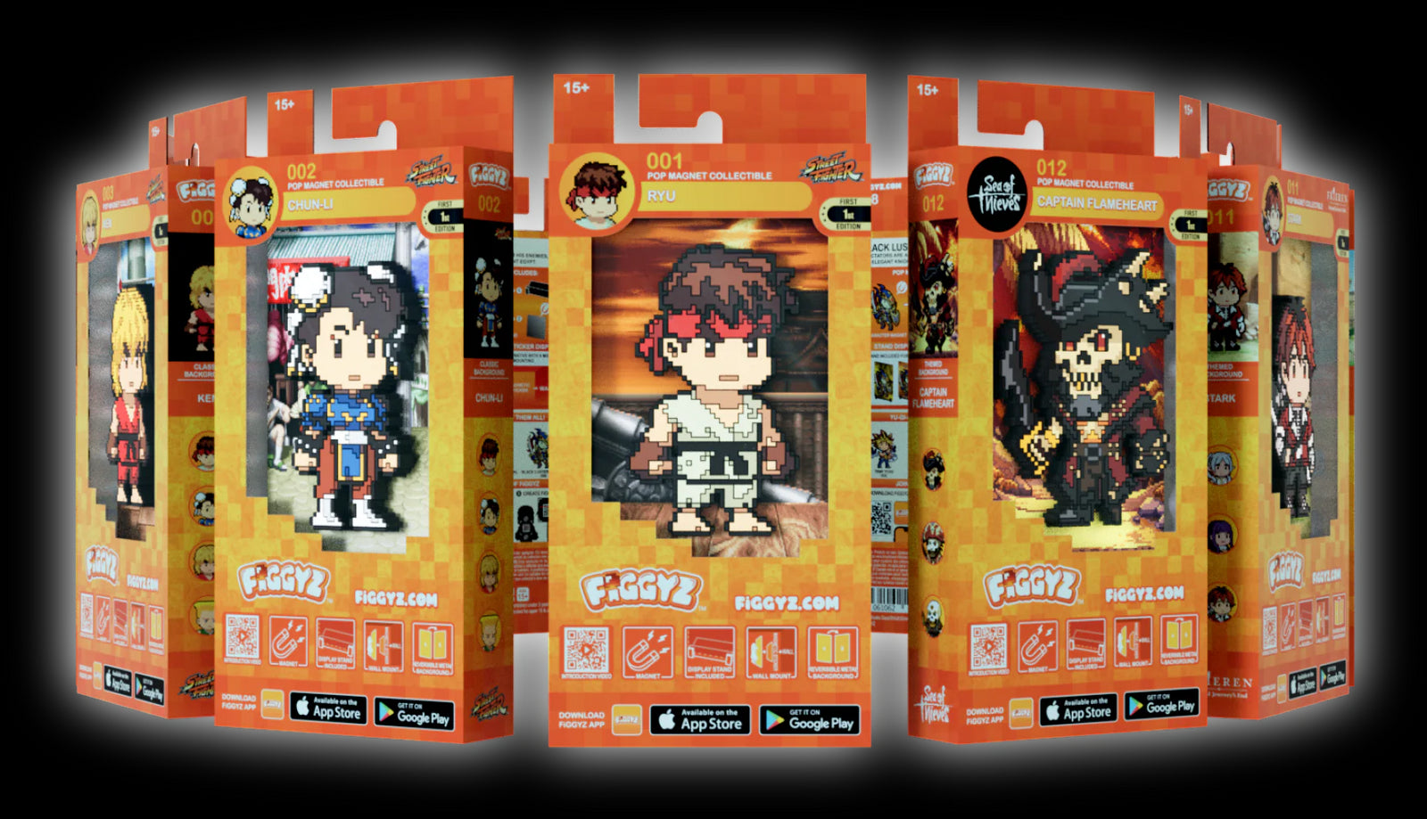 FIGGYZ Sea of Thieves Captain Flameheart 11cm Collectible Pop Magnet ...